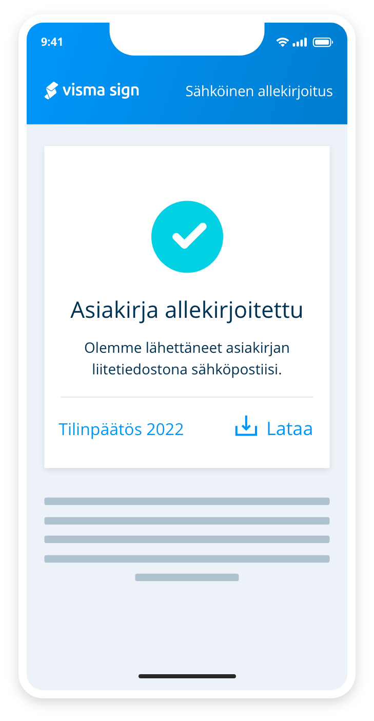 Visma Sign I Yksinkertaista sopimista I Sähköinen allekirjoitus